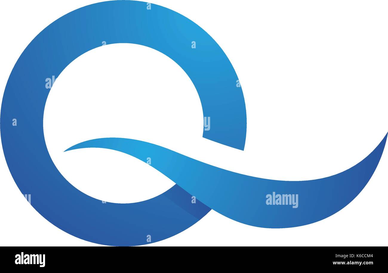 Q letter wave Logo Template vector illustration Stock Vector Image ...