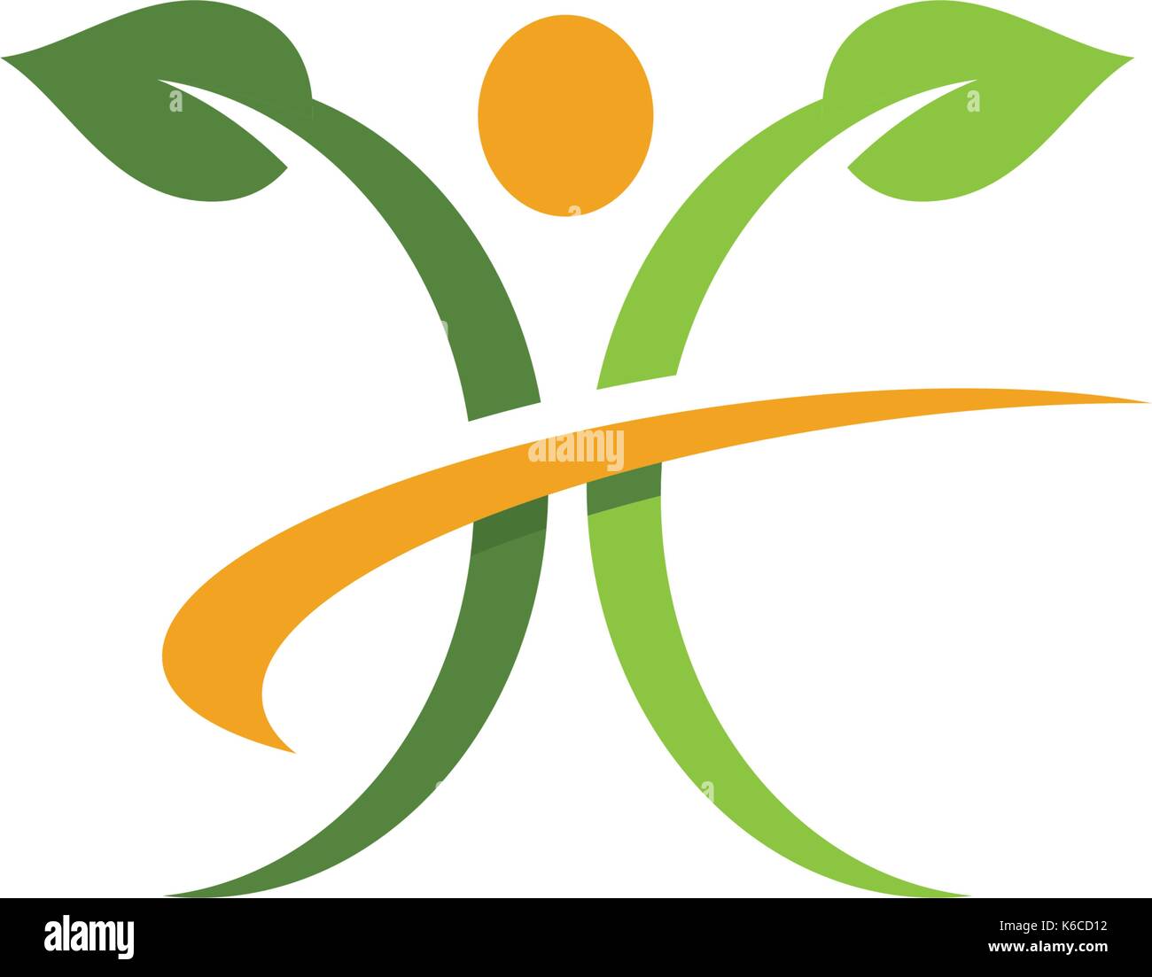 Human character logo sign Health care logo sign Stock Vector Image ...