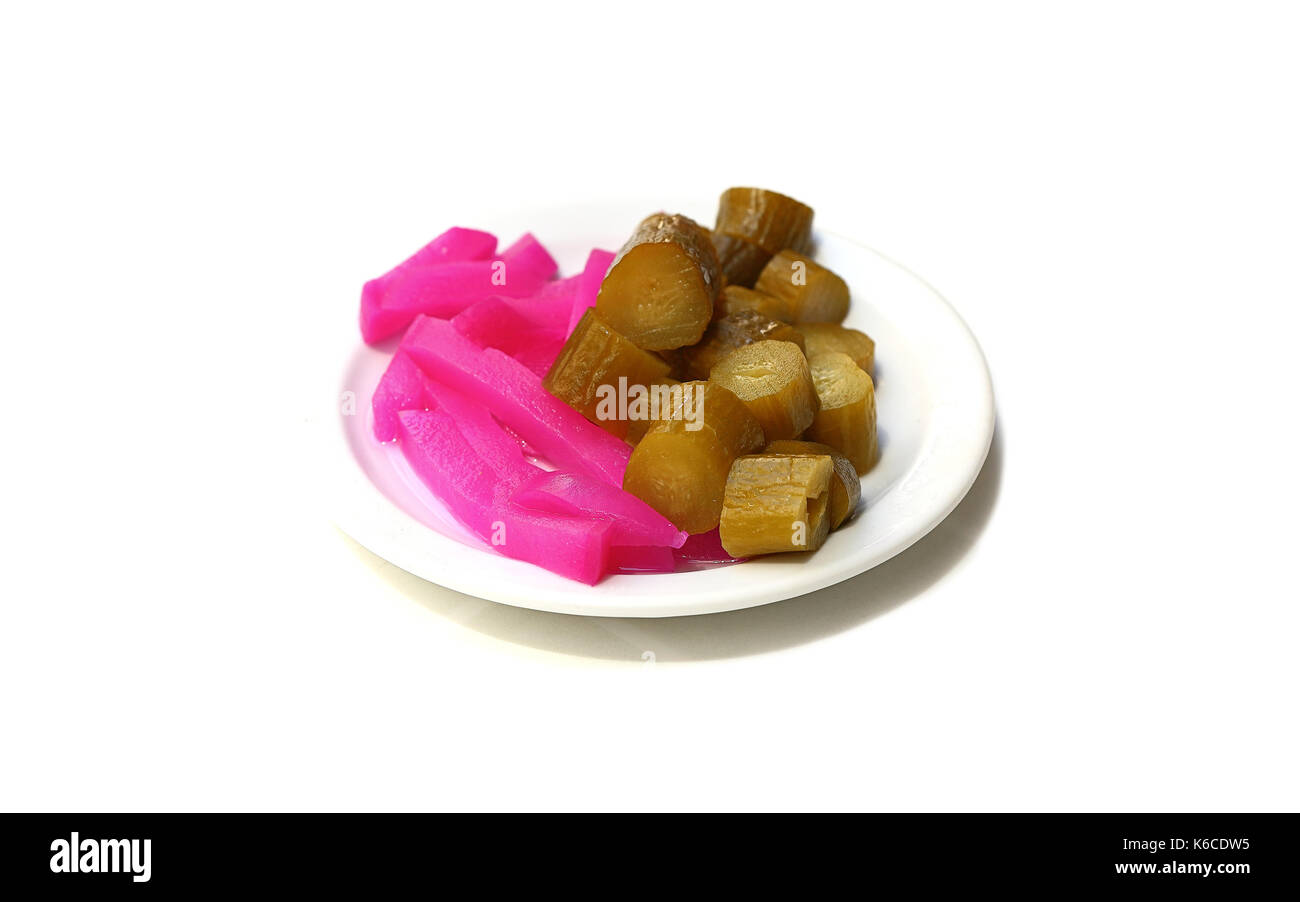 Traditional Lebanese Pickled Turnips and cucmbers Stock Photo - Alamy