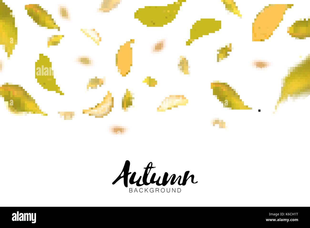 Falling autumn leaves on white background. Vector Stock Vector Image ...