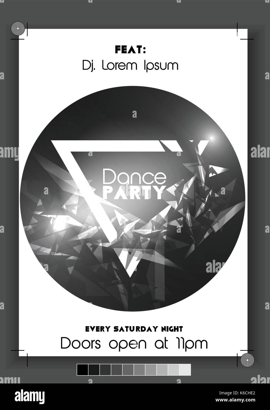 Abstract Party Poster Template - Vector Illustration Stock Vector Image ...