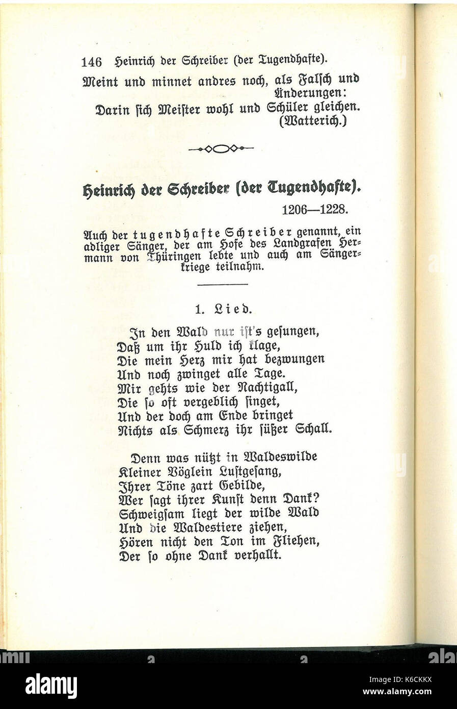 Traditional german poems hi-res stock photography and images - Alamy