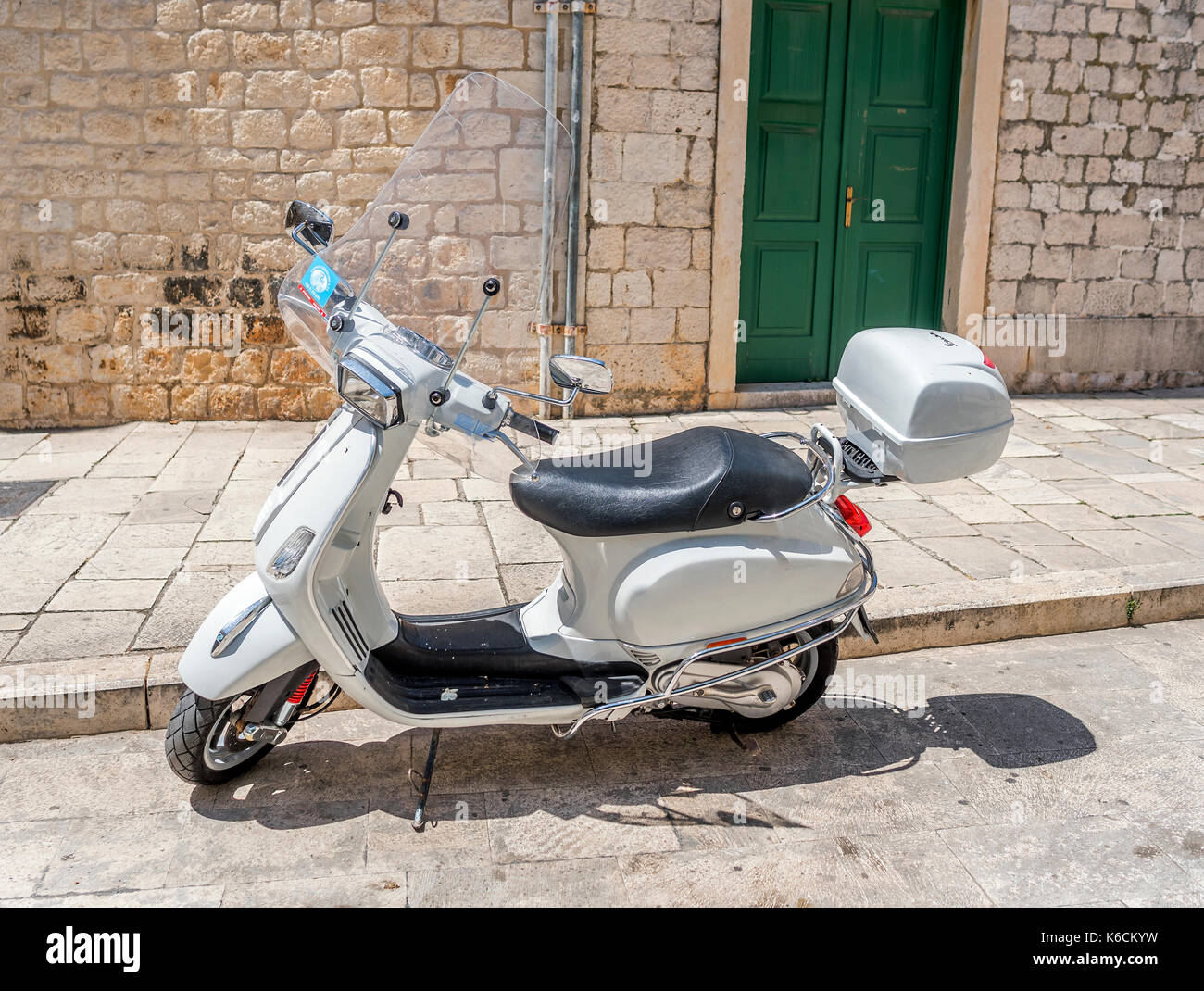 White scooter hi-res stock photography and images - Alamy