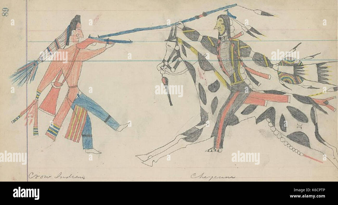 Native american tribes fight hi-res stock photography and images - Alamy