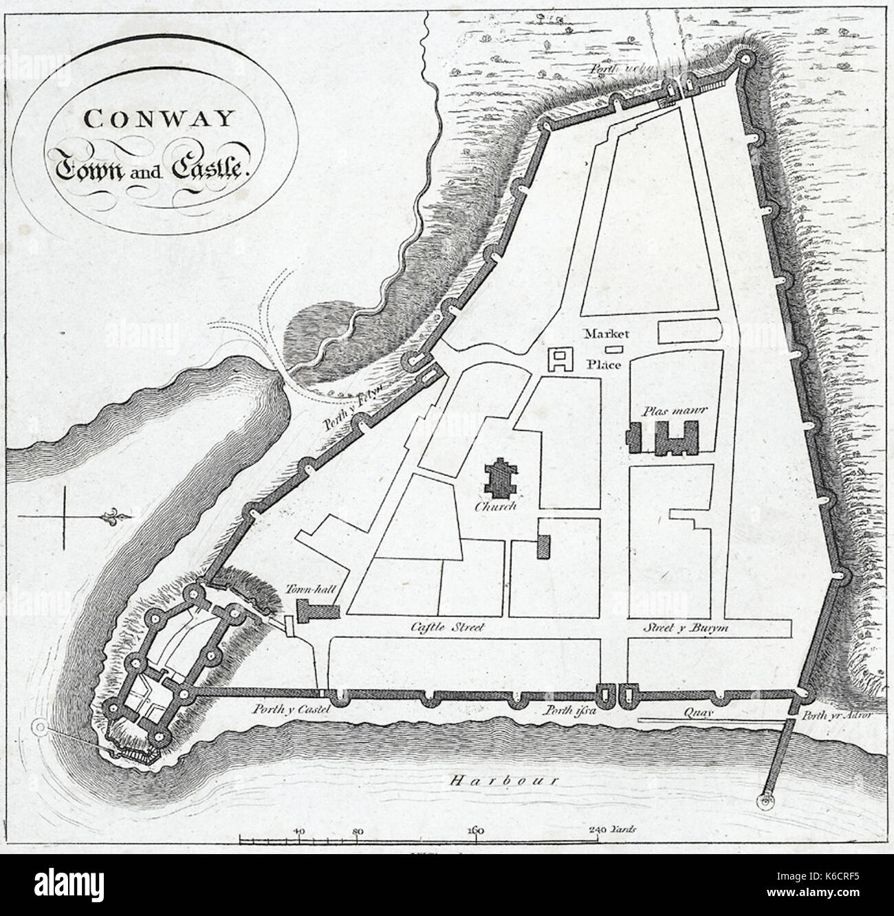 Map of conway hi-res stock photography and images - Alamy