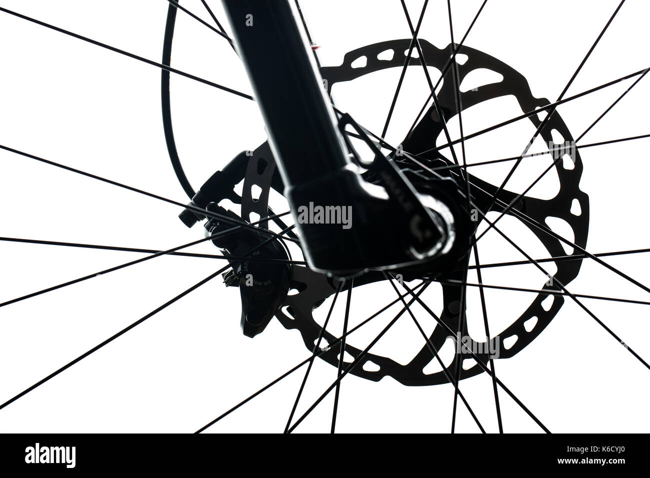 Modern MTB race mountain bike isolated on white in a studio Stock Photo ...