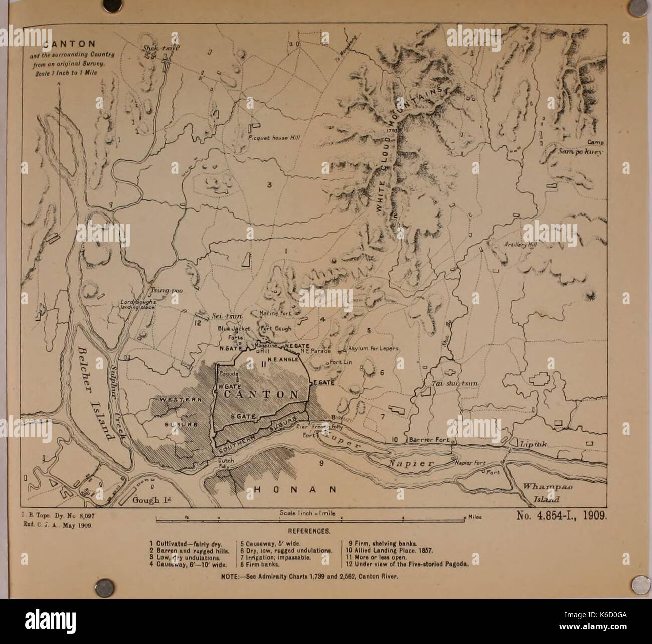 Canton and surrounding country Stock Photo - Alamy