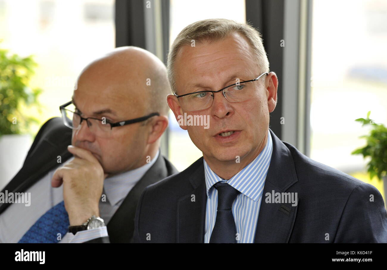 Brno, Czech Republic. 12th Sep, 2017. R-L Pavel Jirecek -Head of the ...