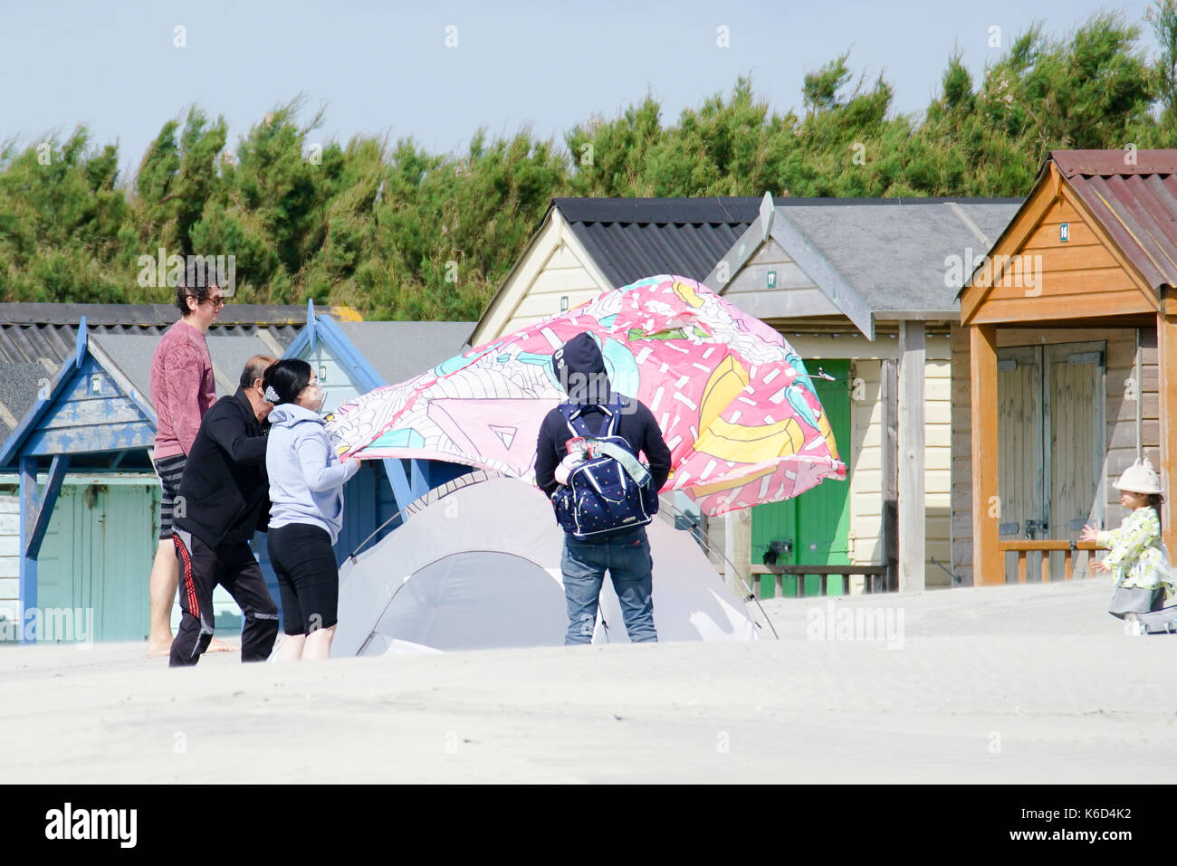 West Strand, West Wittering. 12th September 2017. UK Weather. Low ...
