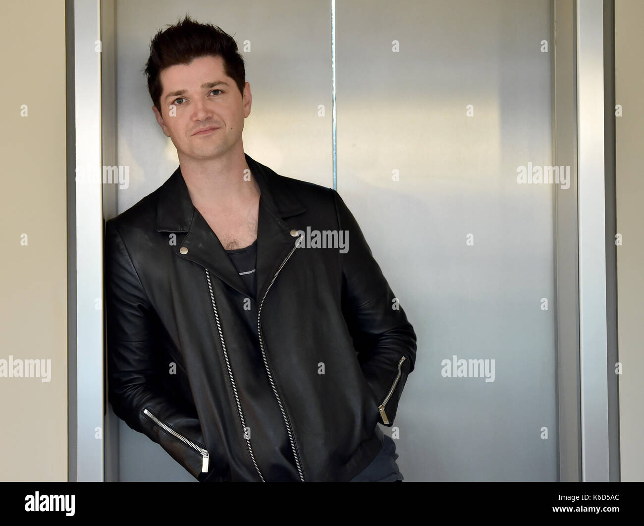 The singer Danny O'Donoghue of the Irish band The Script can be seen in ...