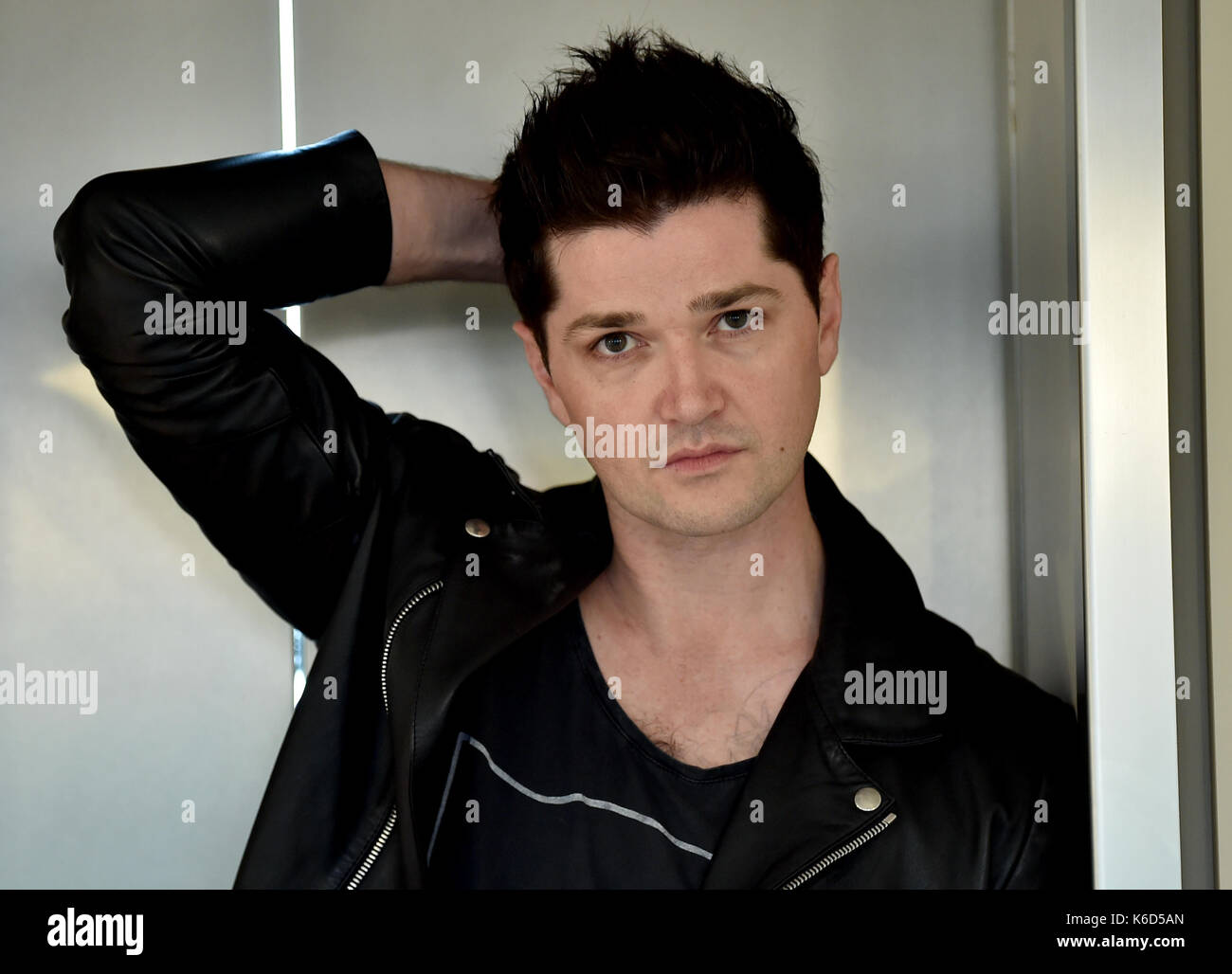 The singer Danny O'Donoghue of the Irish band The Script can be seen in ...