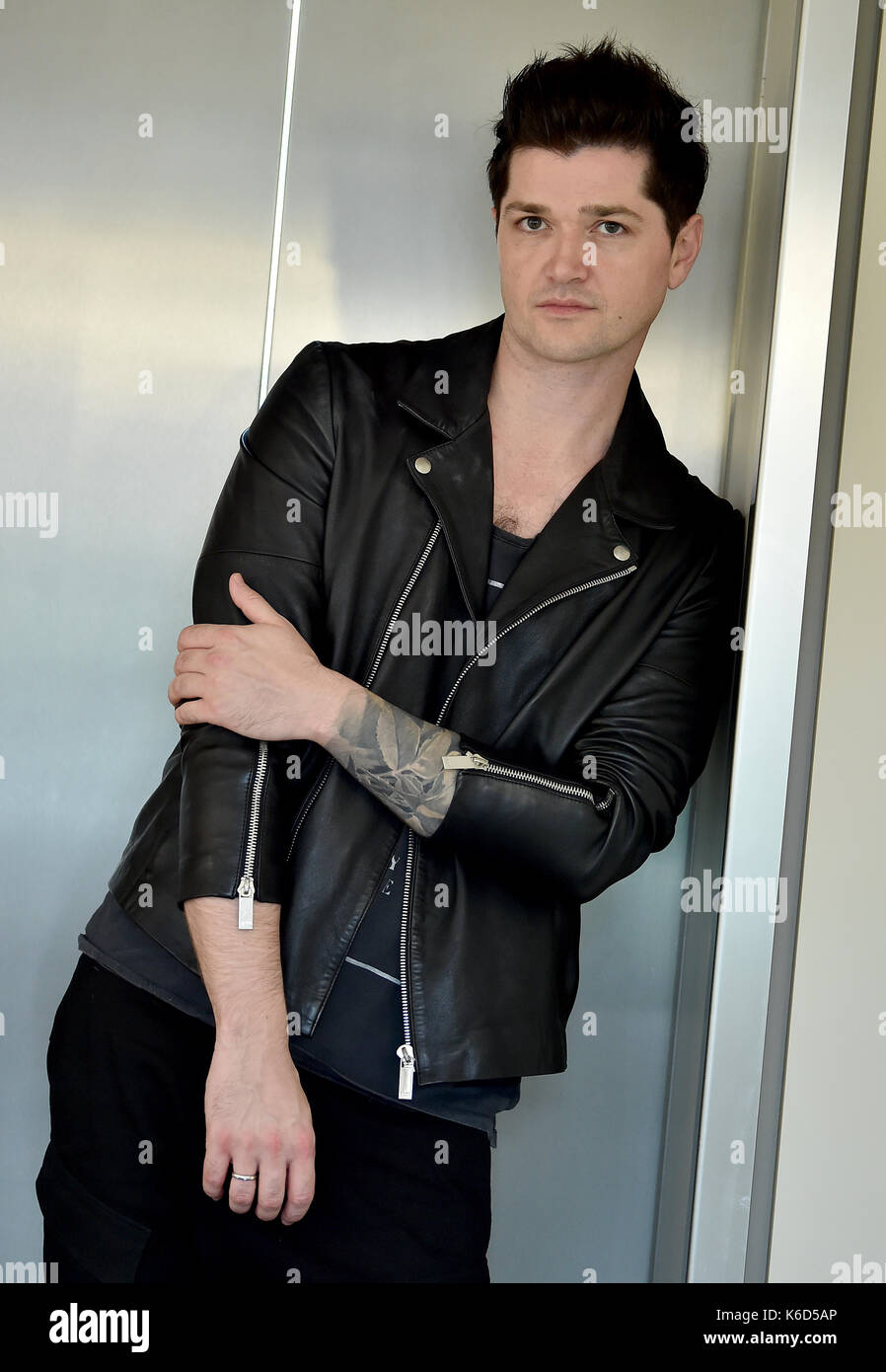 The singer Danny O'Donoghue of the Irish band The Script can be seen in ...