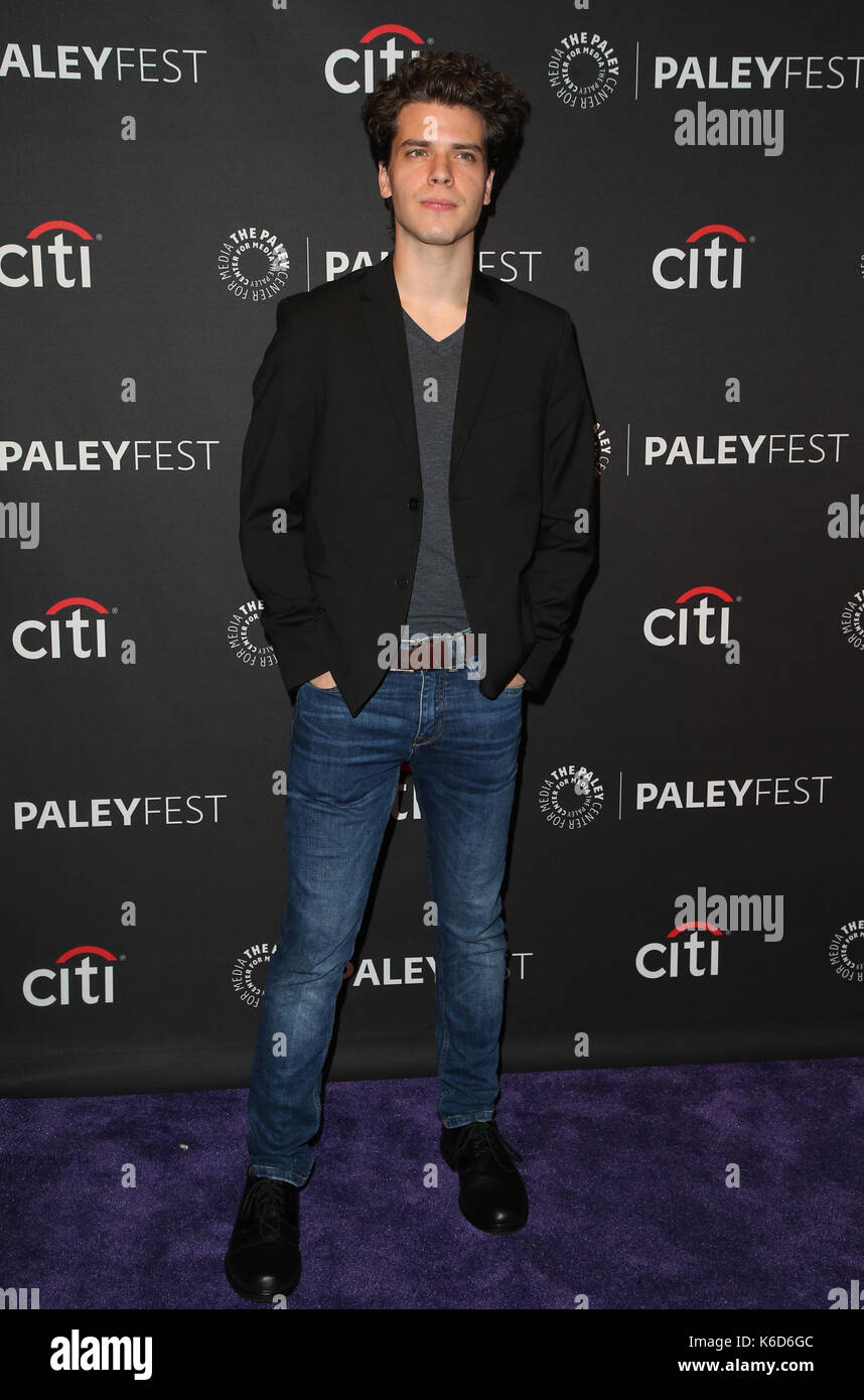 Los Angeles, USA. 11th Sep, 2017. Gus Halper. The Paley Center For ...