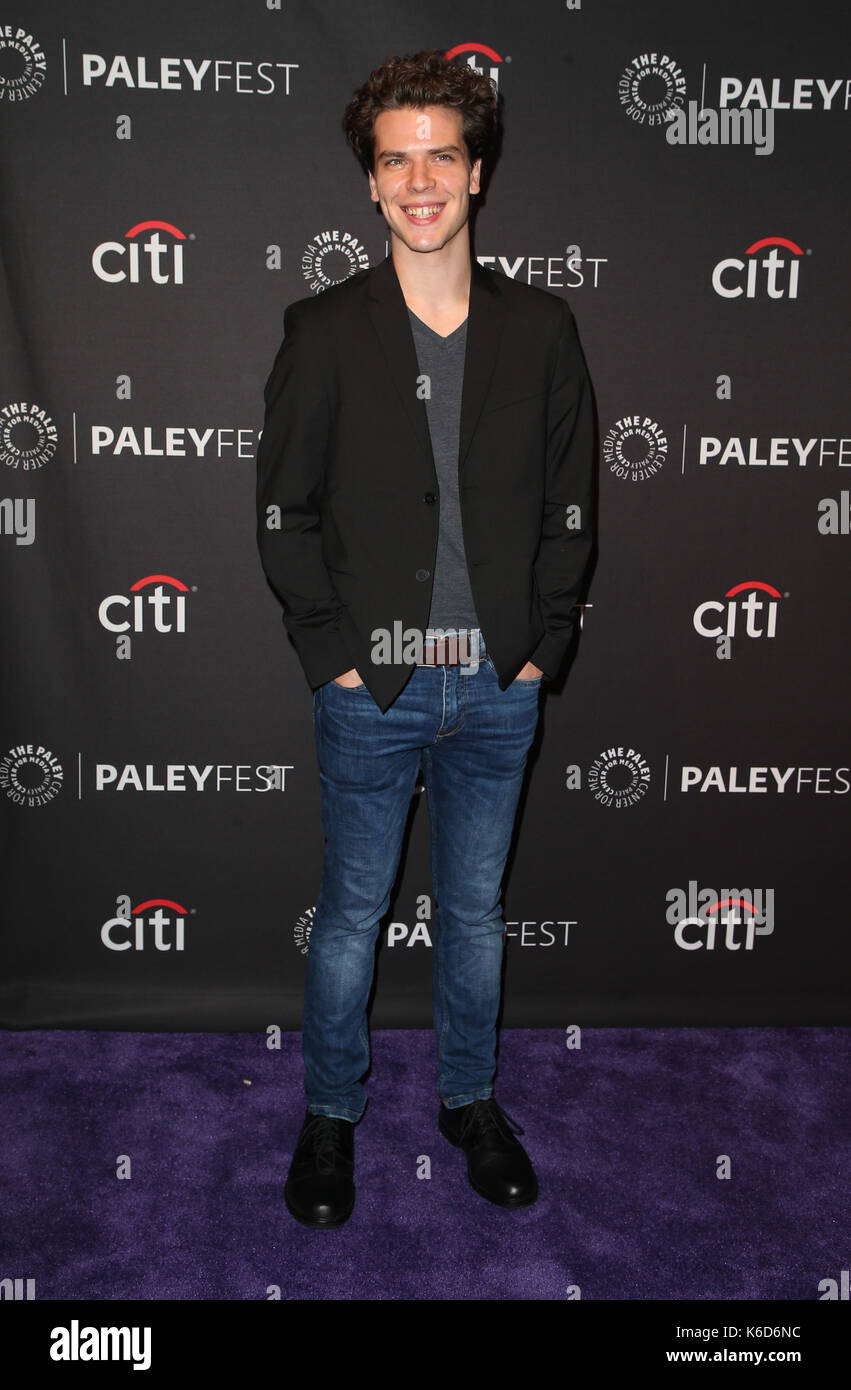 Los Angeles, USA. 11th Sep, 2017. Gus Halper. The Paley Center For ...