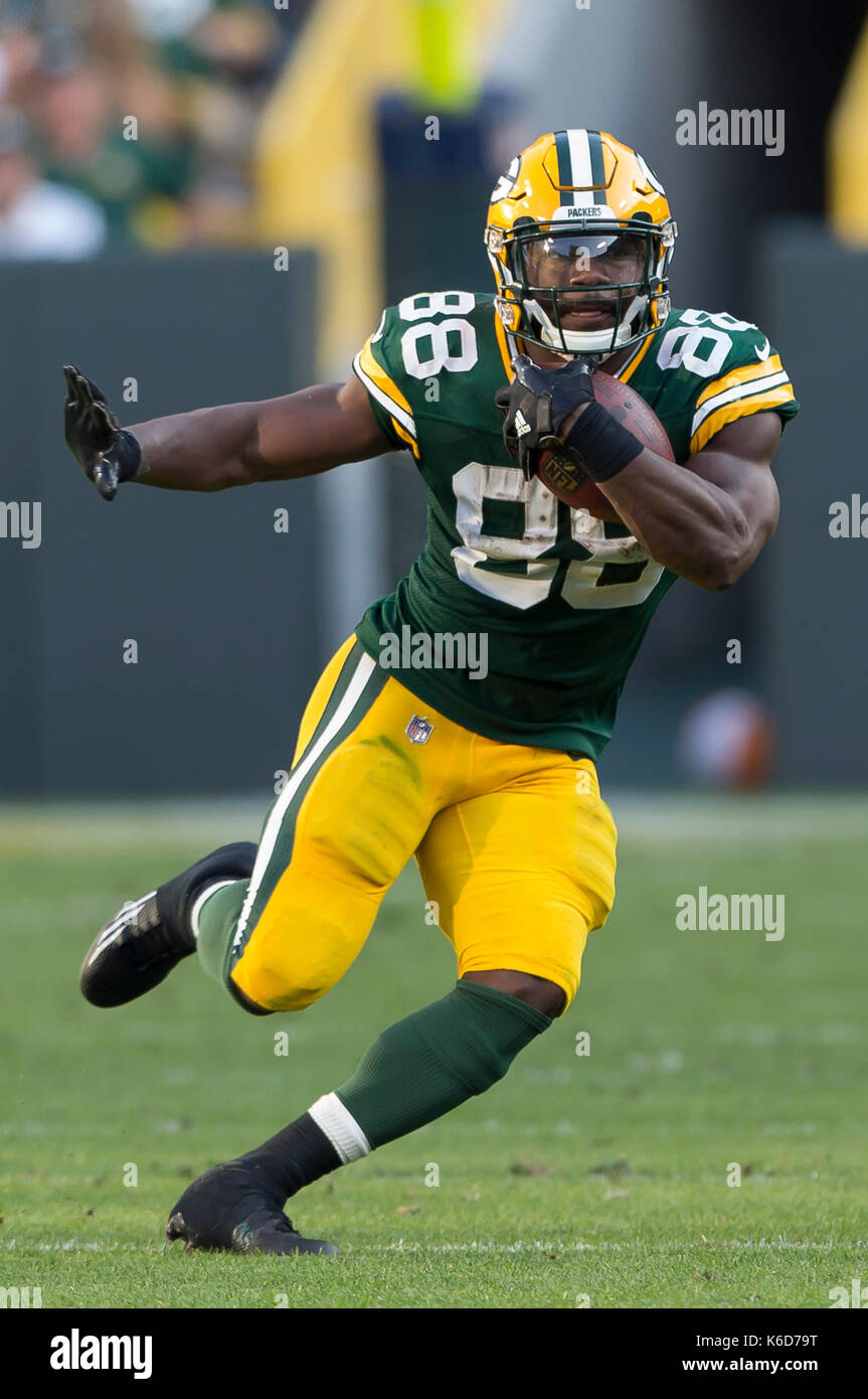 Green Bay, WI, USA. 10th Sep, 2017. Green Bay Packers running back Ty ...