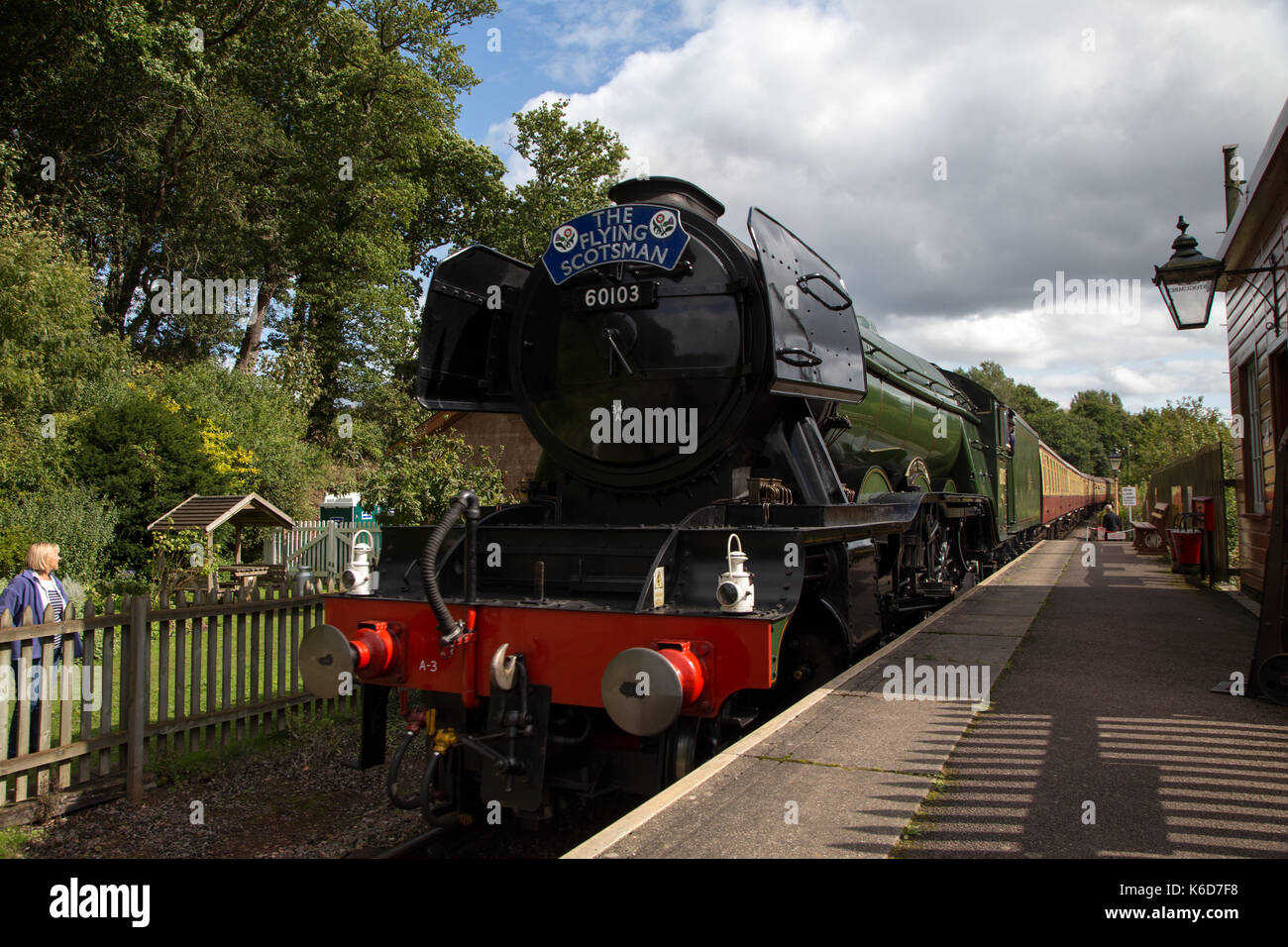 Stogumber, UK. 12th Sep, 2017. Flying Scotsman in steam visits West ...