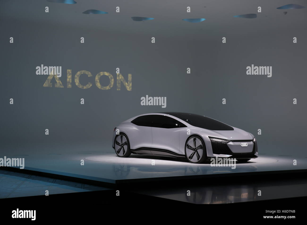 Frankfurt, Germany. 12th September 2017. The Audi concept car Aicon is ...