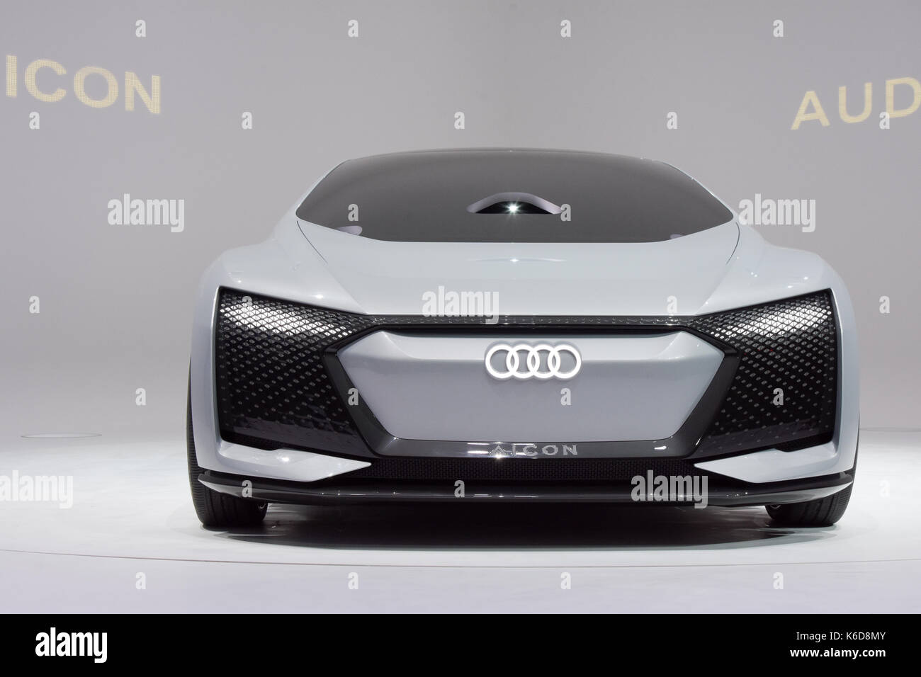 Frankfurt, Germany. 12th Sep, 2017. Audi Aicon, luxurious concept car, Audi press conference at ...