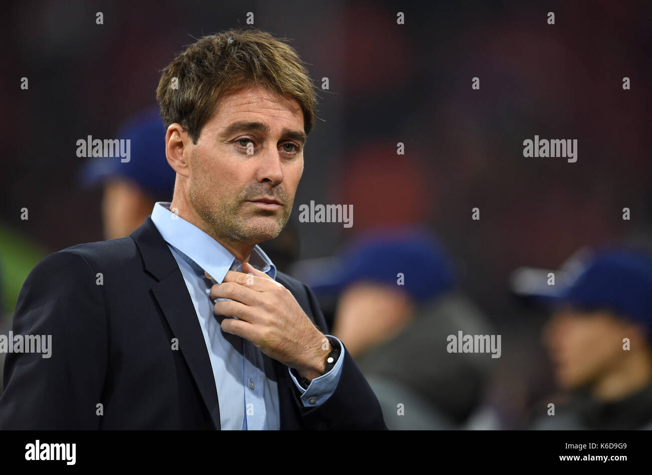 Munich, Germany. 12th Sep, 2017. Anderlecht's coach René Weiler ...