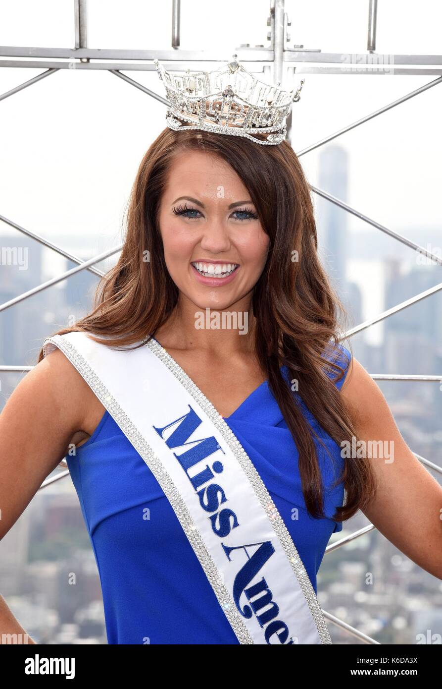 New York, NY, USA. 12th Sep, 2017. Cara Mund, Miss America 2018 at a ...