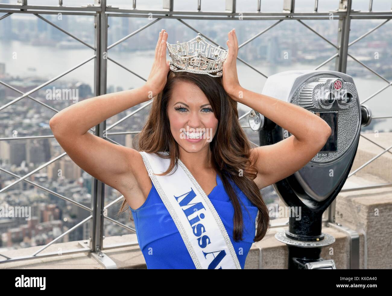 New York, NY, USA. 12th Sep, 2017. Cara Mund, Miss America 2018 at a ...