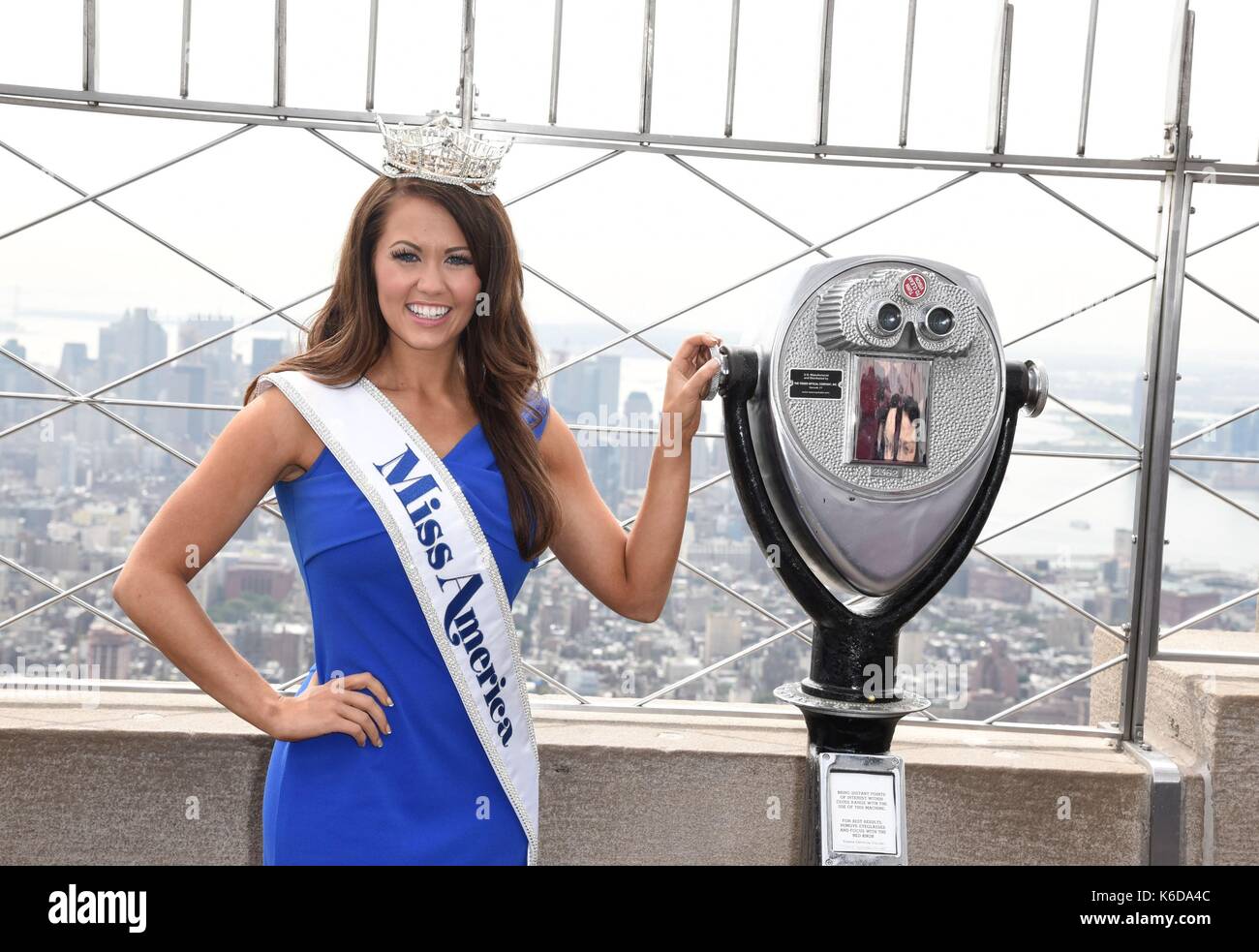 New York, NY, USA. 12th Sep, 2017. Cara Mund, Miss America 2018 at a ...