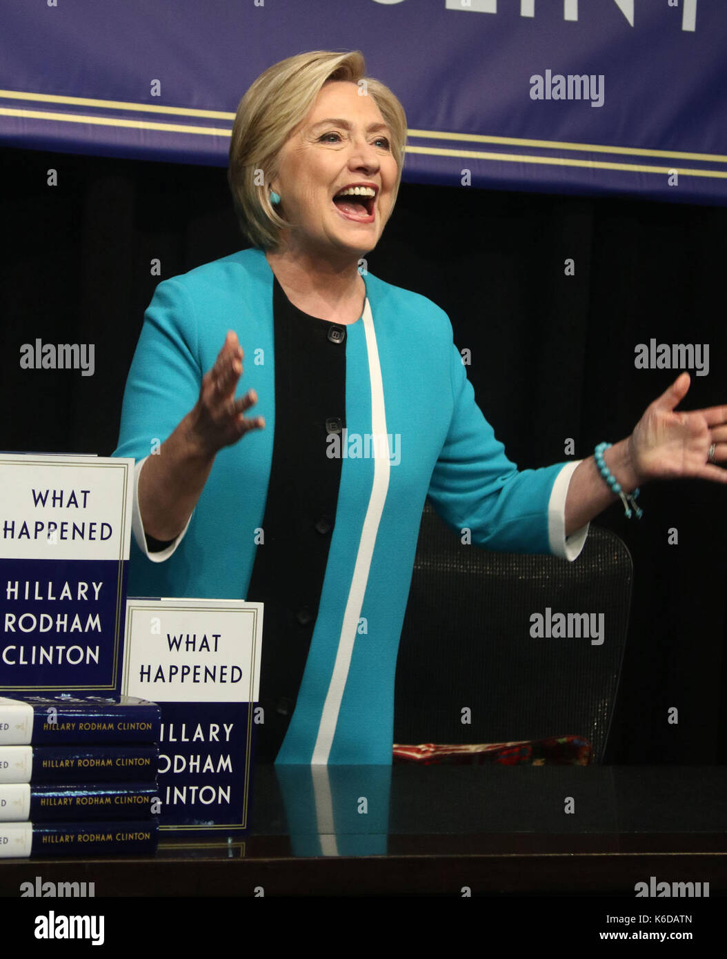 New York, New York, USA. 12th Sep, 2017. Former first lady and ...