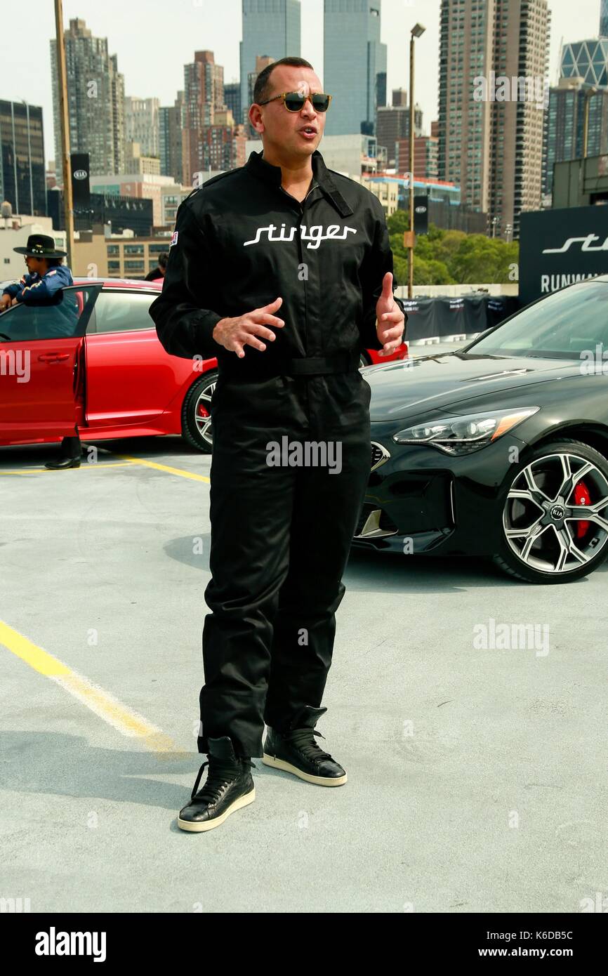 New York, NY, USA. 12th Sep, 2017. Alex Rodriguez in attendance for Kia ...