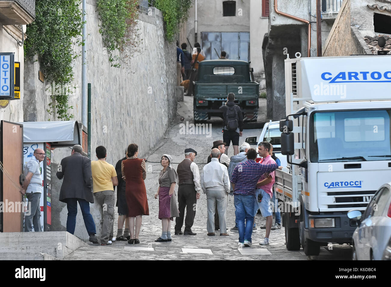 Civita, on the set in Calabria of the second episode of Danny Boyle's ...