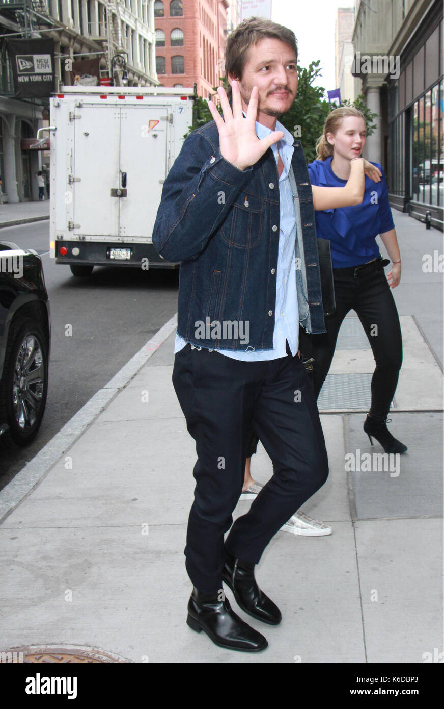 New York, NY, USA. 12th Sep, 2017. Pedro Pascal at AOL Build promoting ...