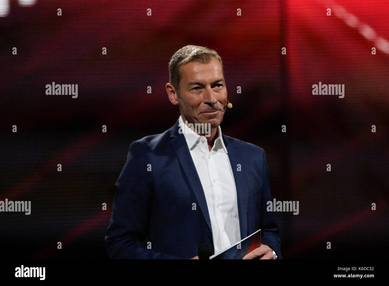 Frankfurt, Germany. 12th September 2017. TV presenter Markus Othmer ...