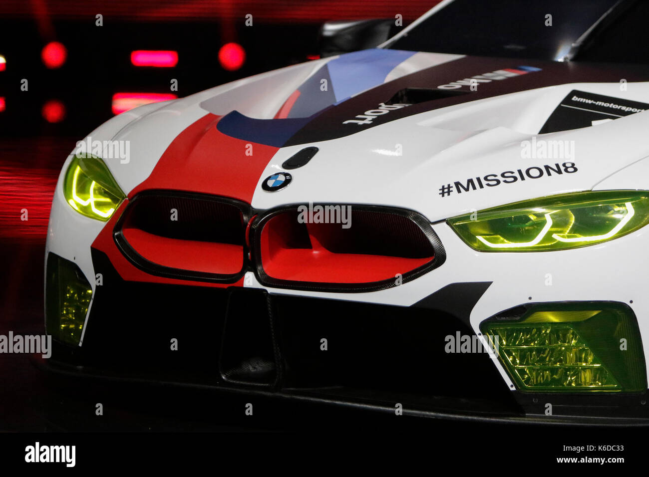 Frankfurt, Germany. 12th September 2017. The new BMW M8 GTE race car is ...