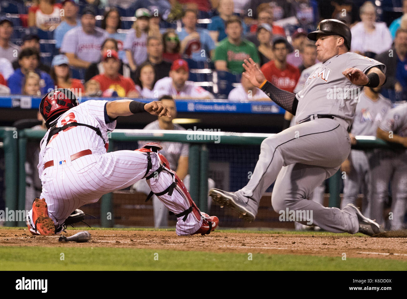 Philadelphia, Pennsylvania, USA. 12th Sep, 2017. Miami Marlins first ...