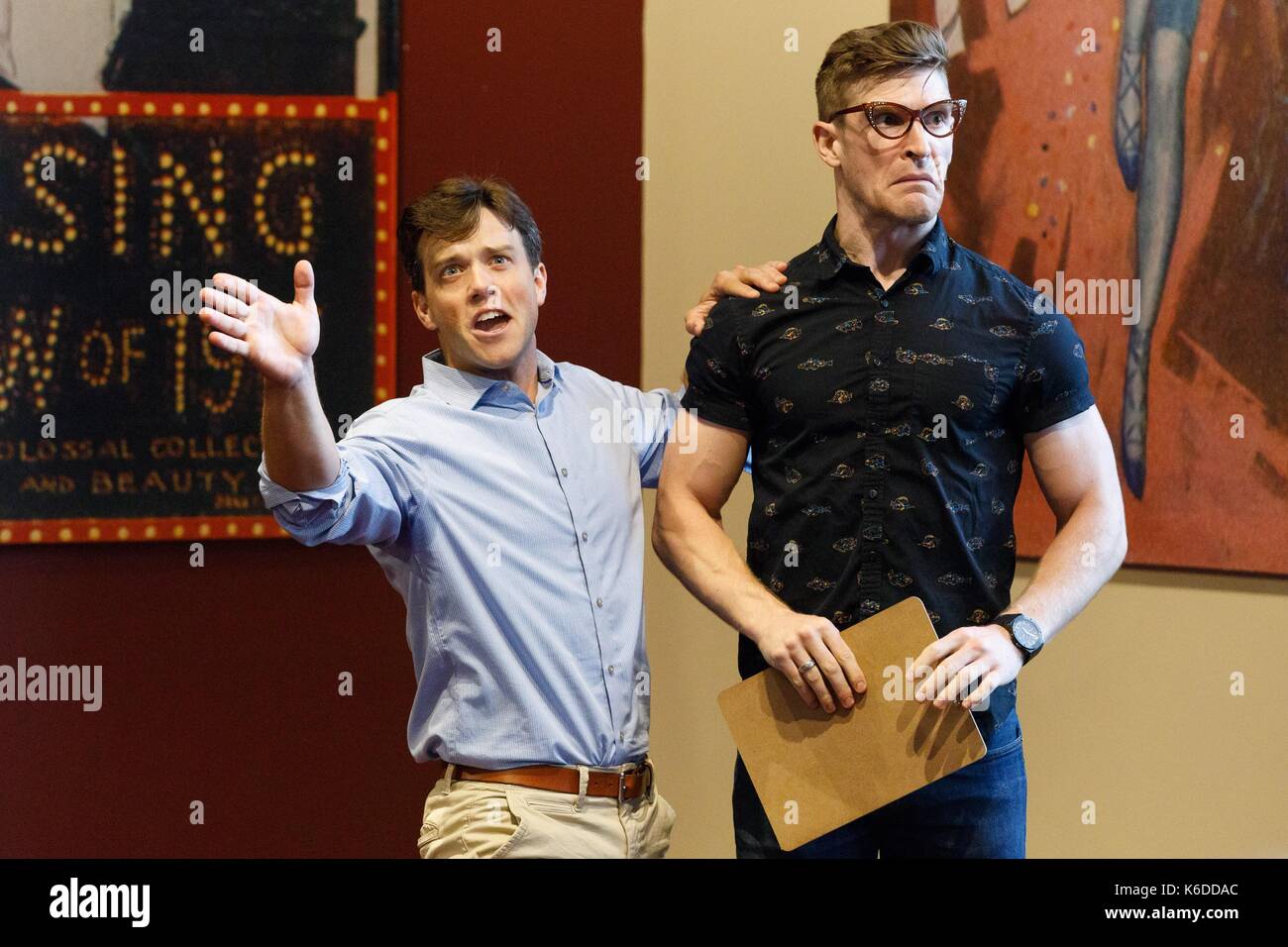 New York, NY, USA. 12th Sep, 2017. Jordan Ahnquist, Taylor Crousore at ...