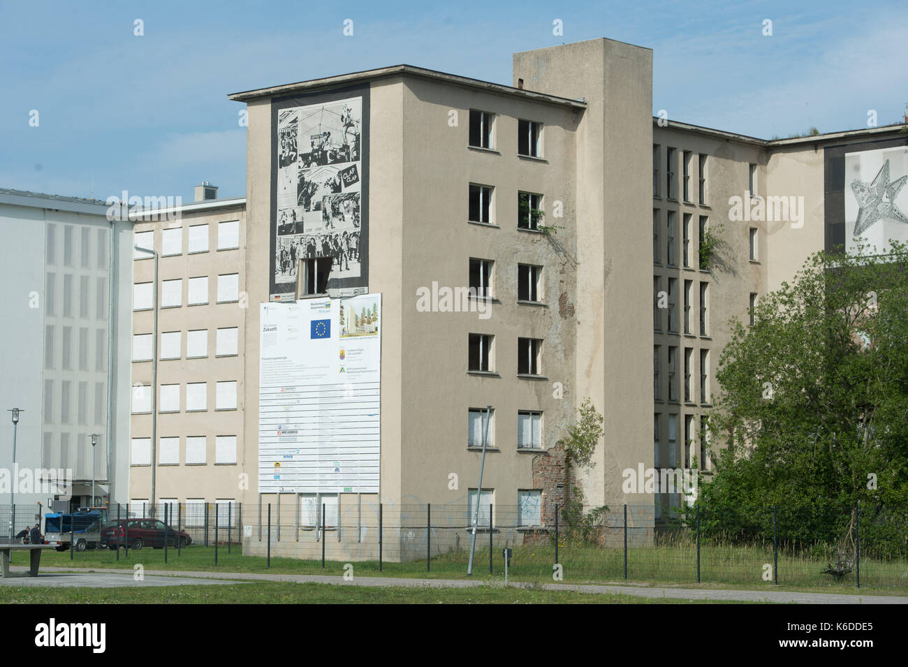 Prora, Germany. 30th Aug, 2017. View of Block 5 of the listed Prora ...