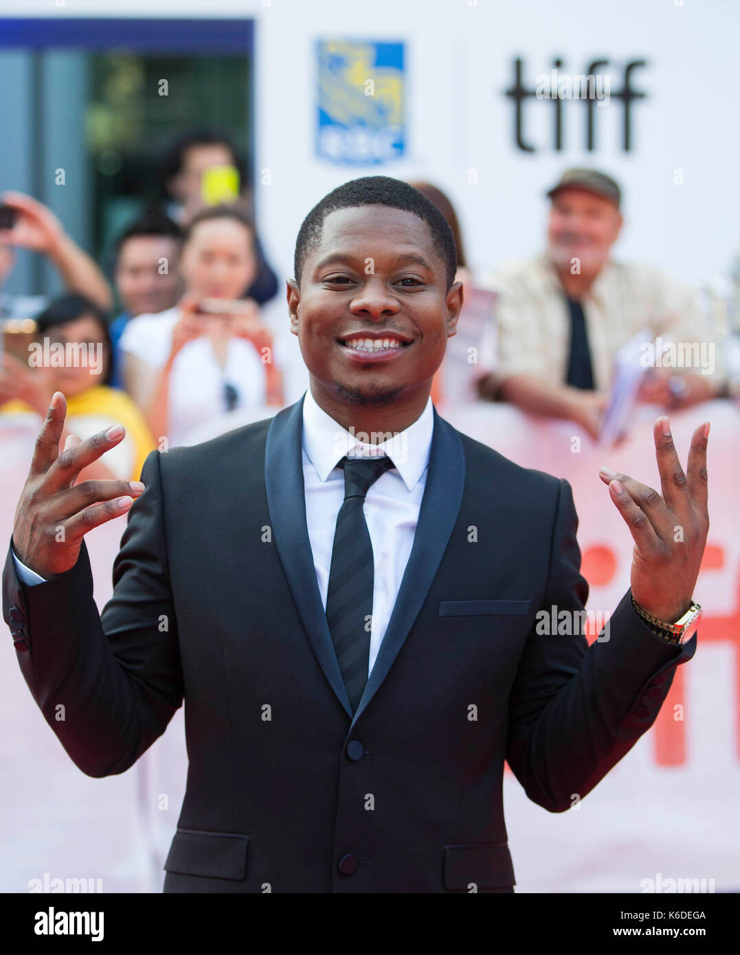 Toronto, Canada. 12th Sep, 2017. Actor Jason Mitchell poses for photographs at the international ...