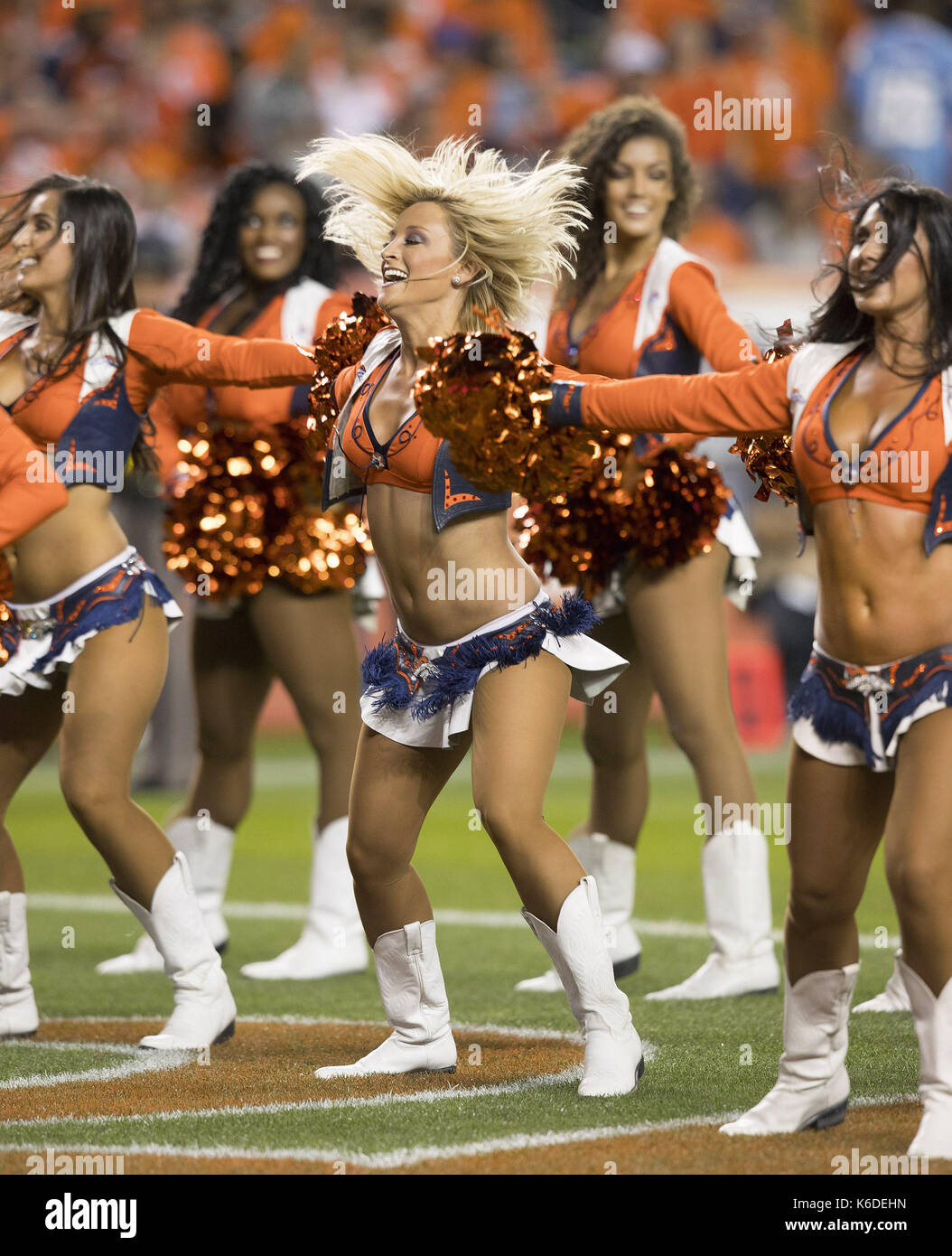 Denver, Colorado, USA. 11th Sep, 2017. The Denver Broncos Cheerleaders ...