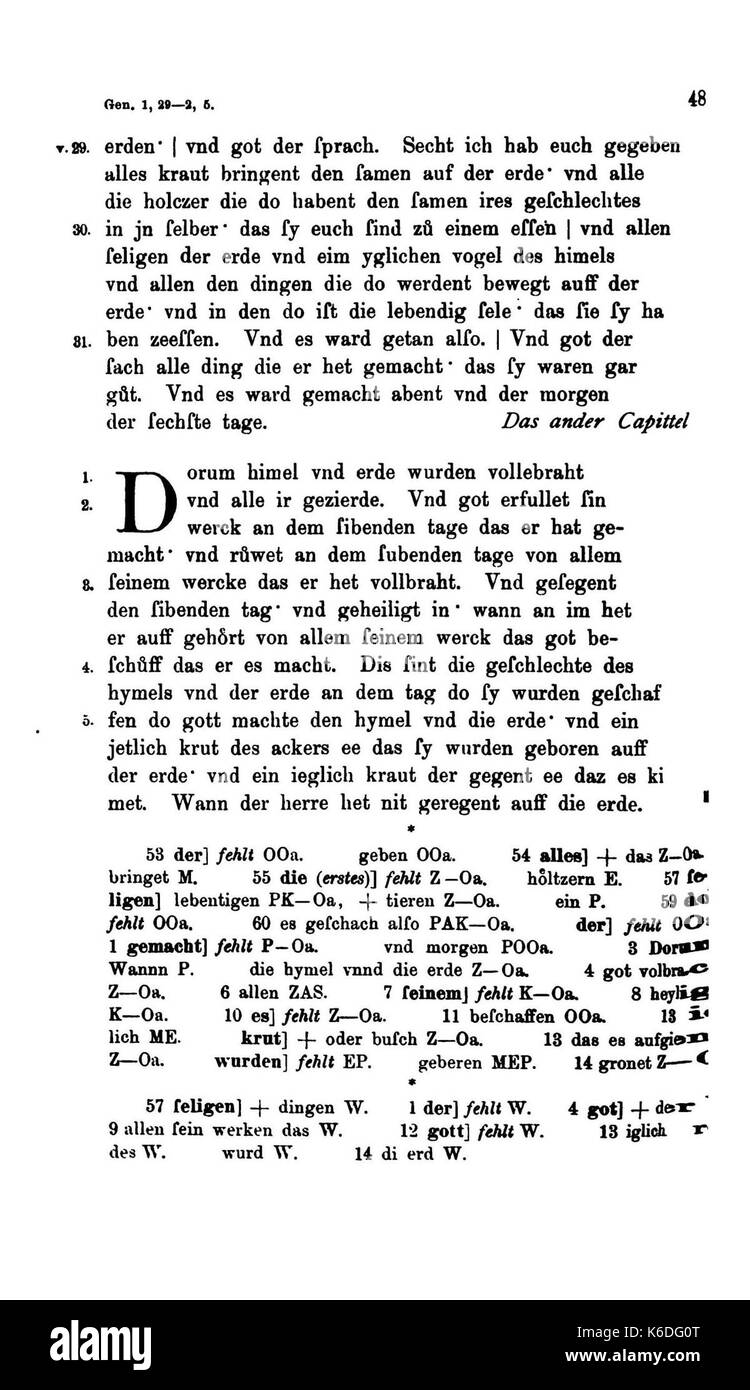 This image depicts a page from the first German Bible, a significant ...