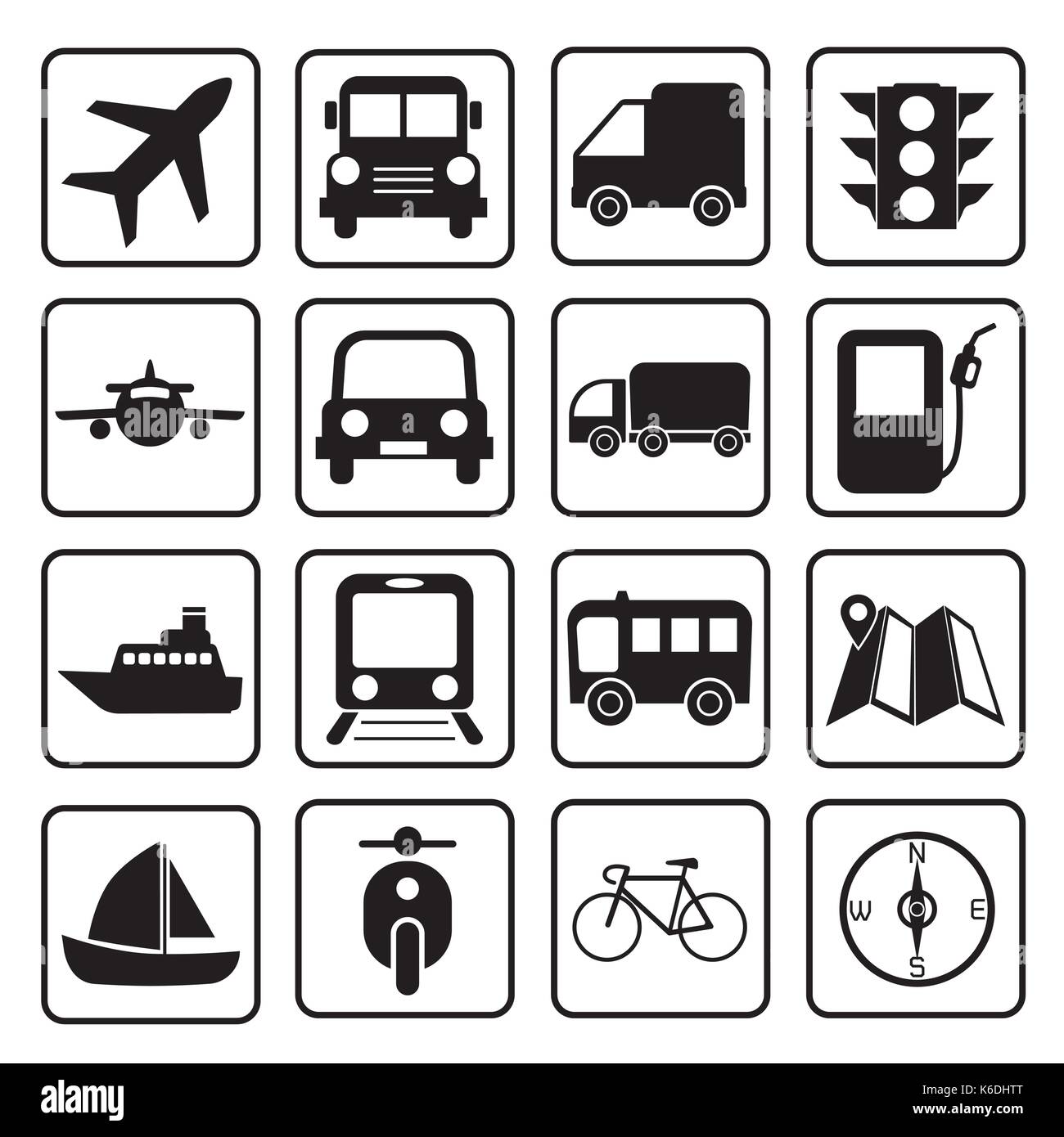 Public transportation map icon Cut Out Stock Images & Pictures - Alamy