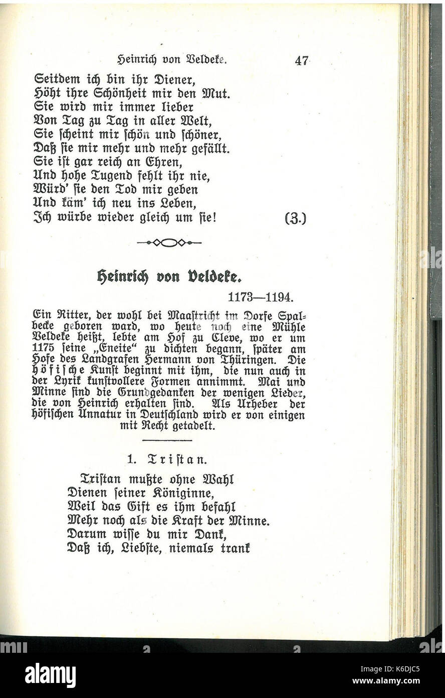 Deutscher Minnesang 047 Stock Photo - Alamy