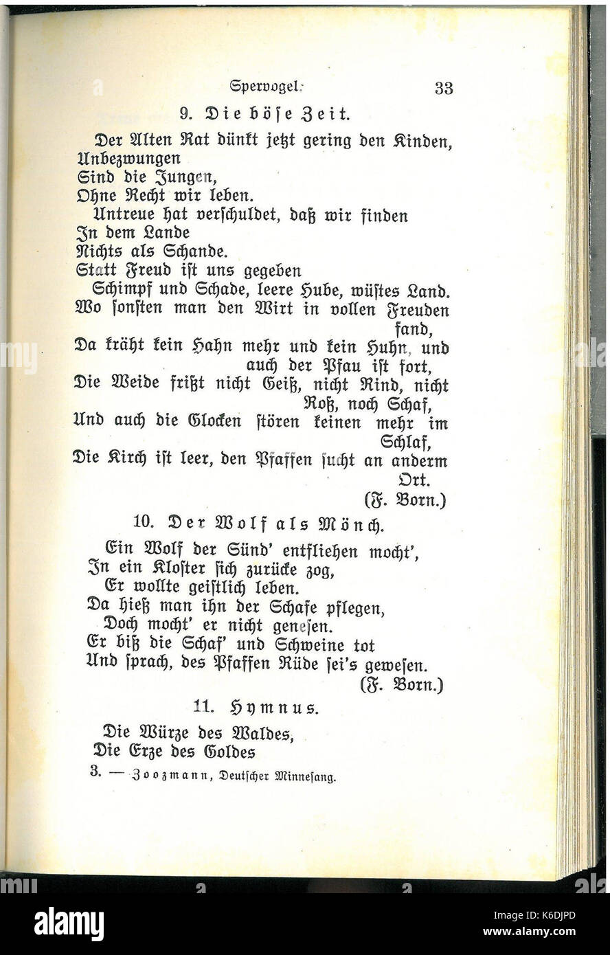 Deutscher Minnesang 033 Stock Photo - Alamy