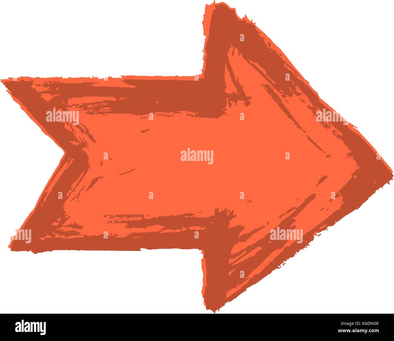 Use it in all your designs. Red arrow sign painted by paint brushstroke ...