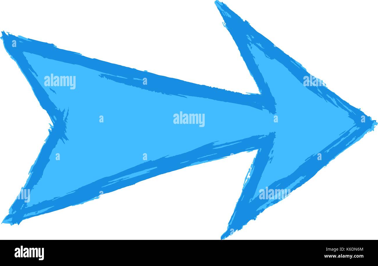 Use it in all your designs. Blue arrow sign painted by paint ...