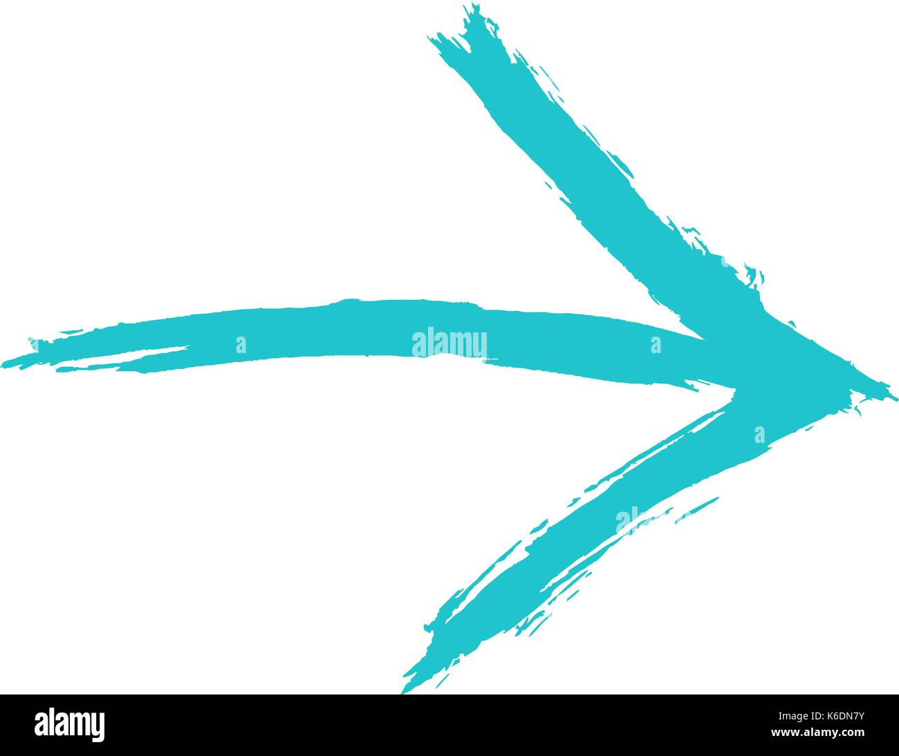Directional painted arrow Stock Vector Images - Alamy