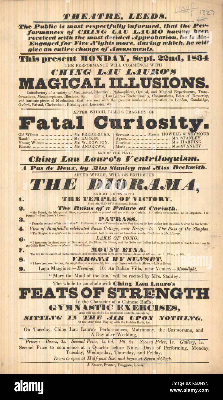 Ching Lau Lauro 1834 Stock Photo - Alamy