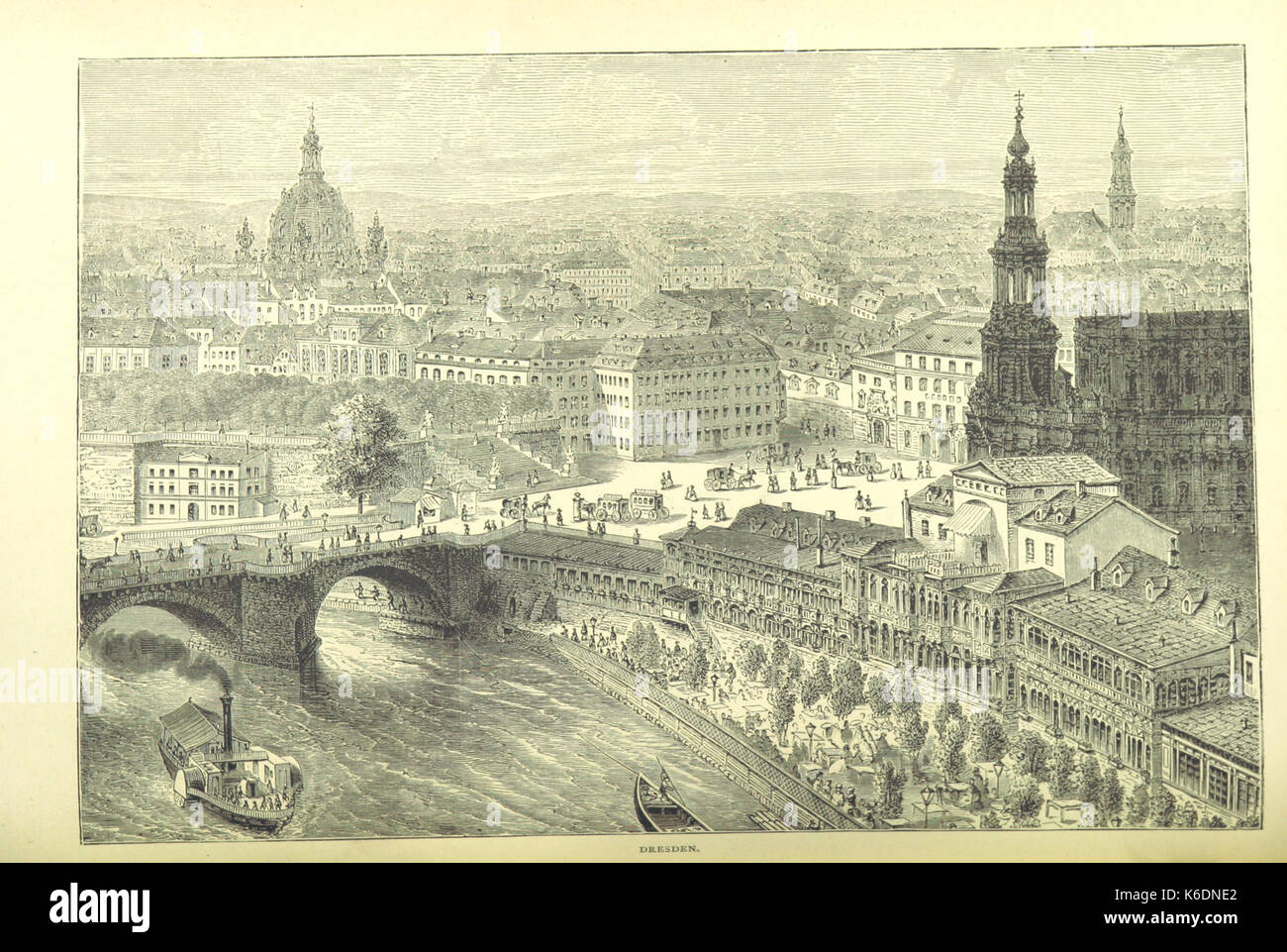 Dresden Schlossplatz um 1880 Stock Photo - Alamy