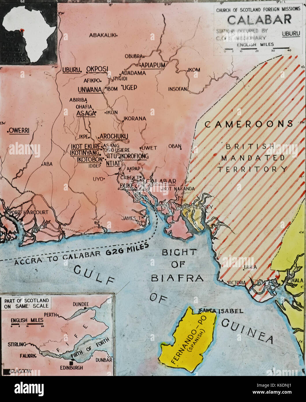 Calabar, C of S Stations, ca. 1900 1910 (IMP CSWC47 LS9 62 Stock Photo ...