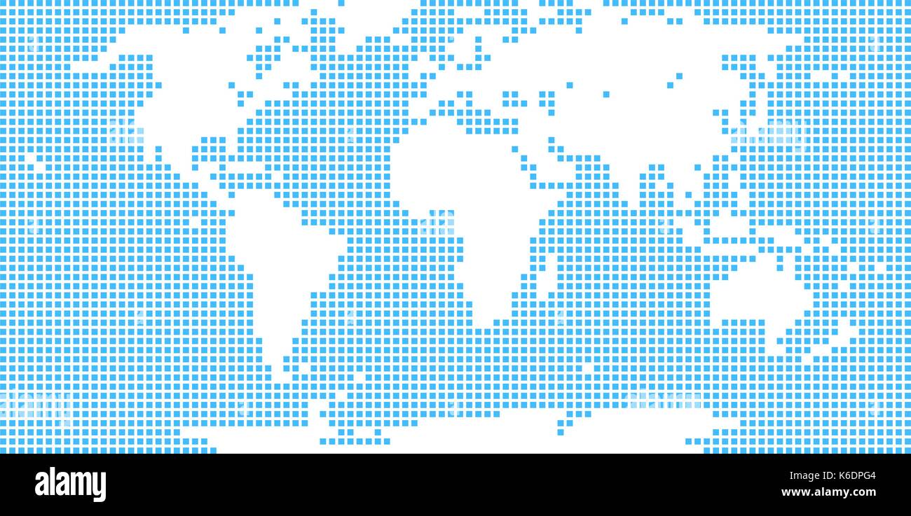 Use it in all your designs. World map atlas in flat dotted style in ...