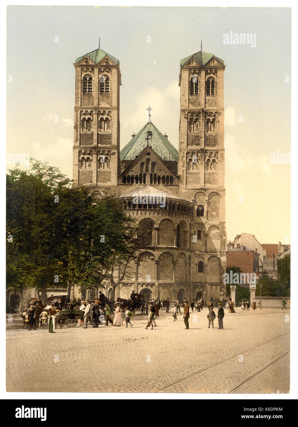 Church of St. Gereon, Cologne, the Rhine, Germany LCCN2002714086 Stock ...