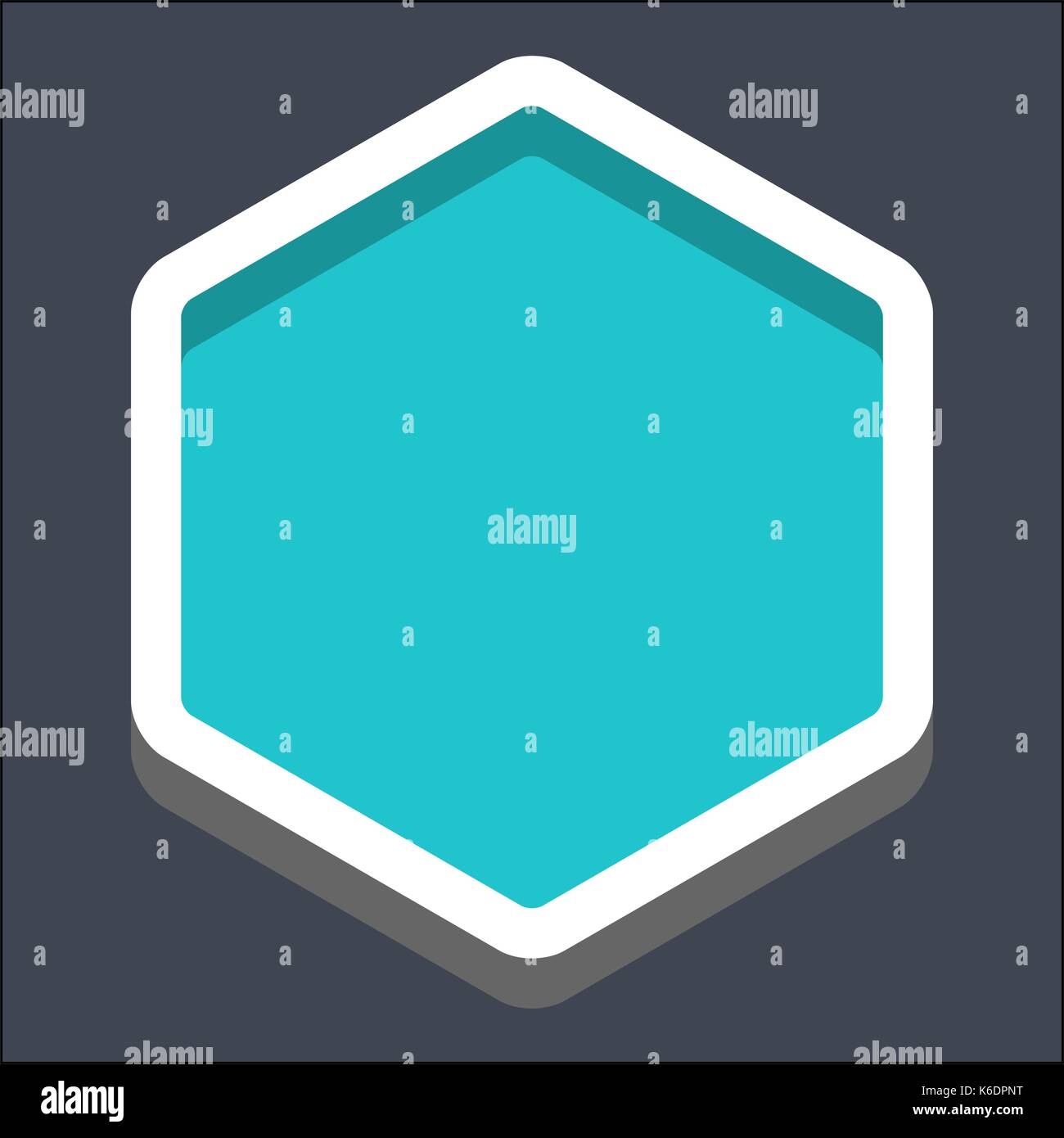 Use it in all your designs. Web internet hexagon button in 3D flat ...